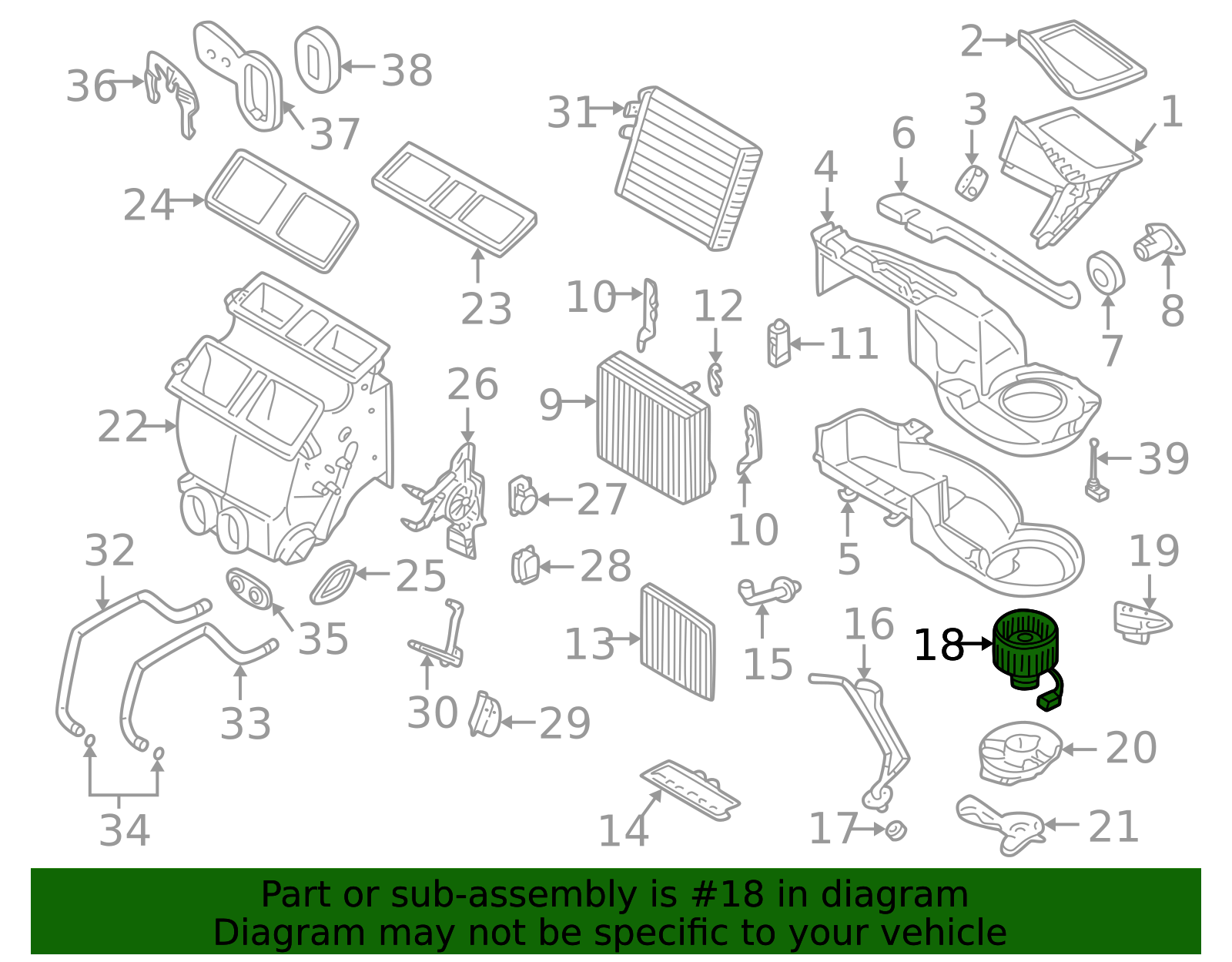 1999-2014 Volvo Blower Motor 31320393 | OEM Parts Online