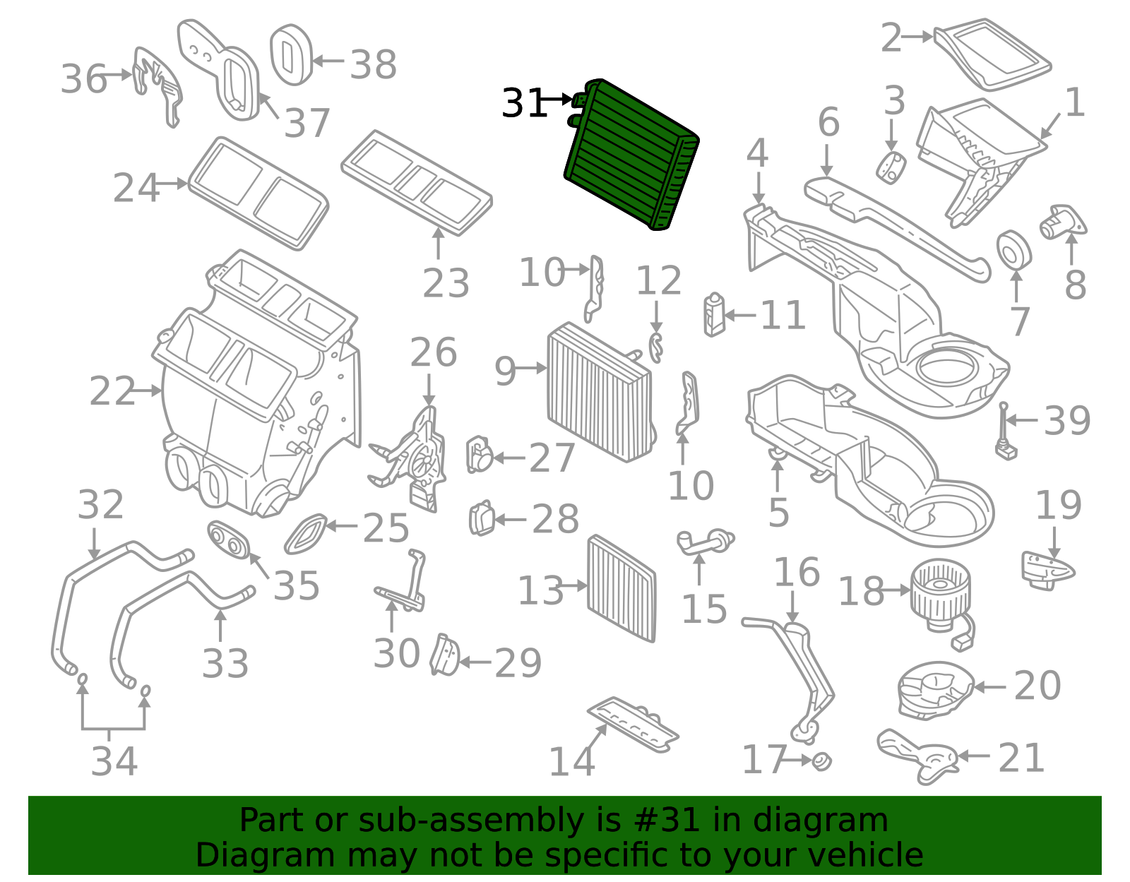 1999-2014 Volvo Heater Core 9171503 | TascaParts.com