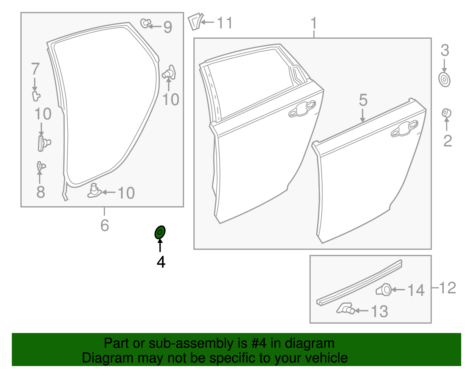 91657-SP0-000 - Door Shell Seal 2013-2025 Honda | Honda Parts Online