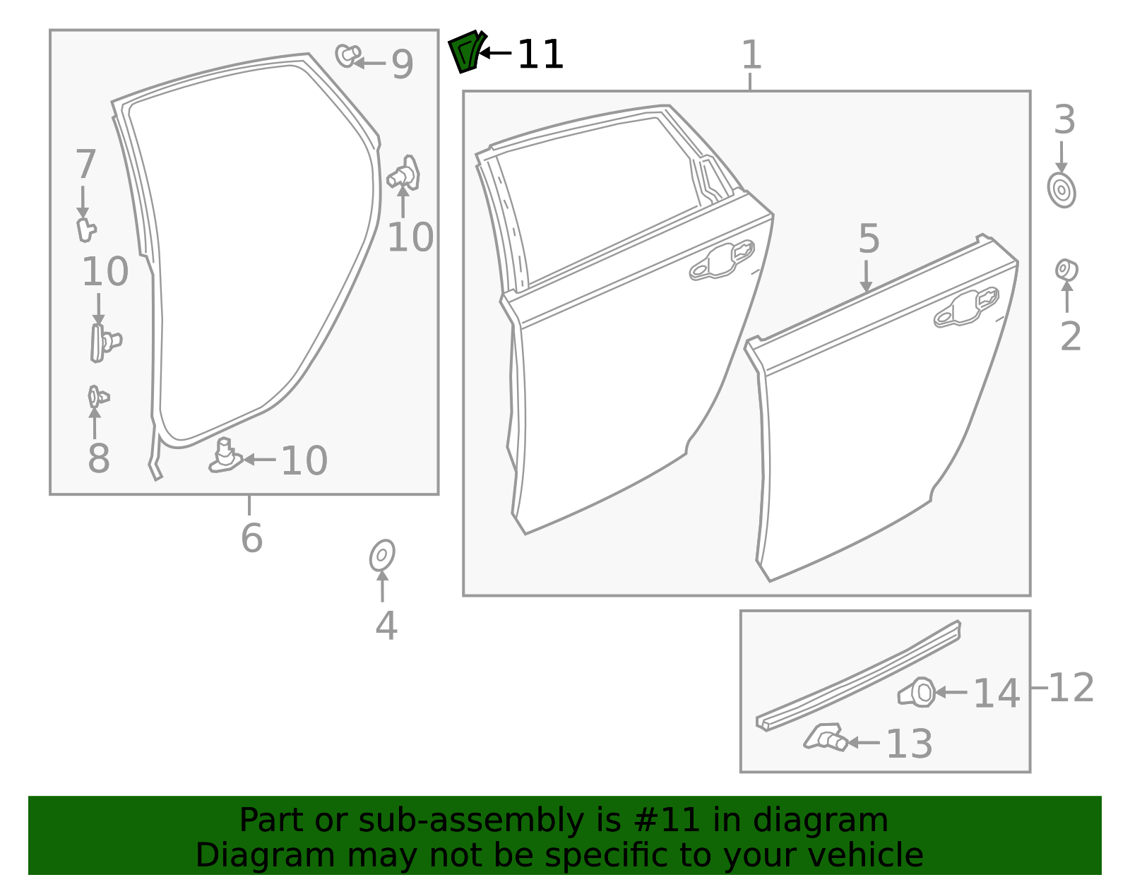 72956-TVA-A01 - 2018-2025 Honda Accord - Garnish R Rear Center Corner ...