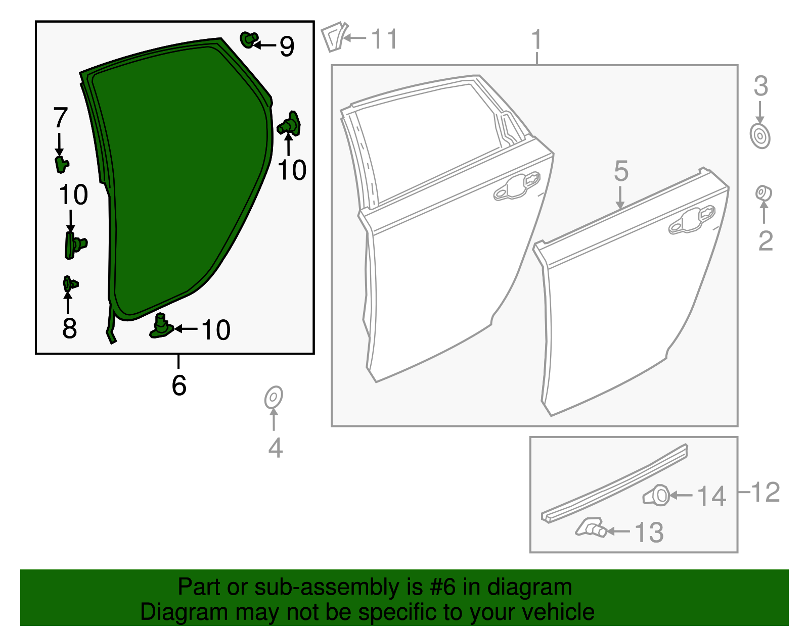 72810-TVA-A02 - Door Weather-Strip 2018-2022 Honda Accord | Honda Parts ...