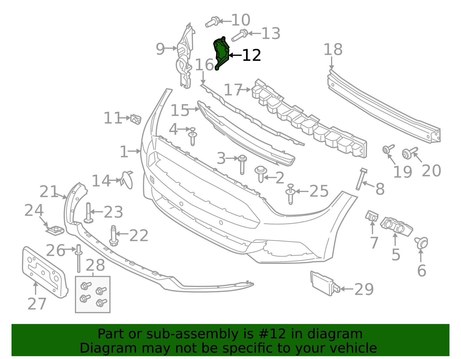 2015-2017 Ford Mustang Bracket - Driver's Side (LH) FR3Z-15266-B ...
