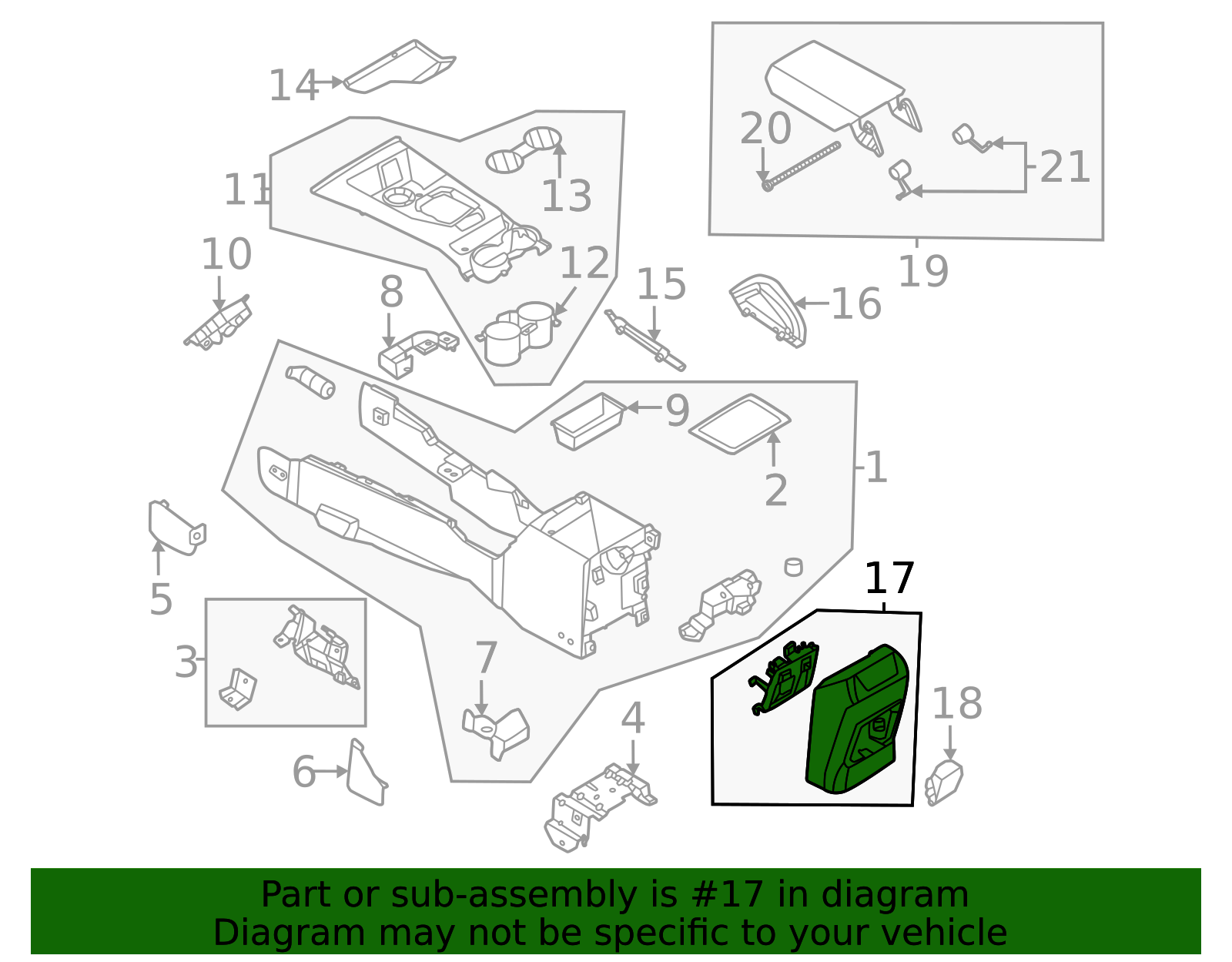 2021-2023 Ford Bronco | Panel Assembly Console | M2DZ-78045E24-DC ...