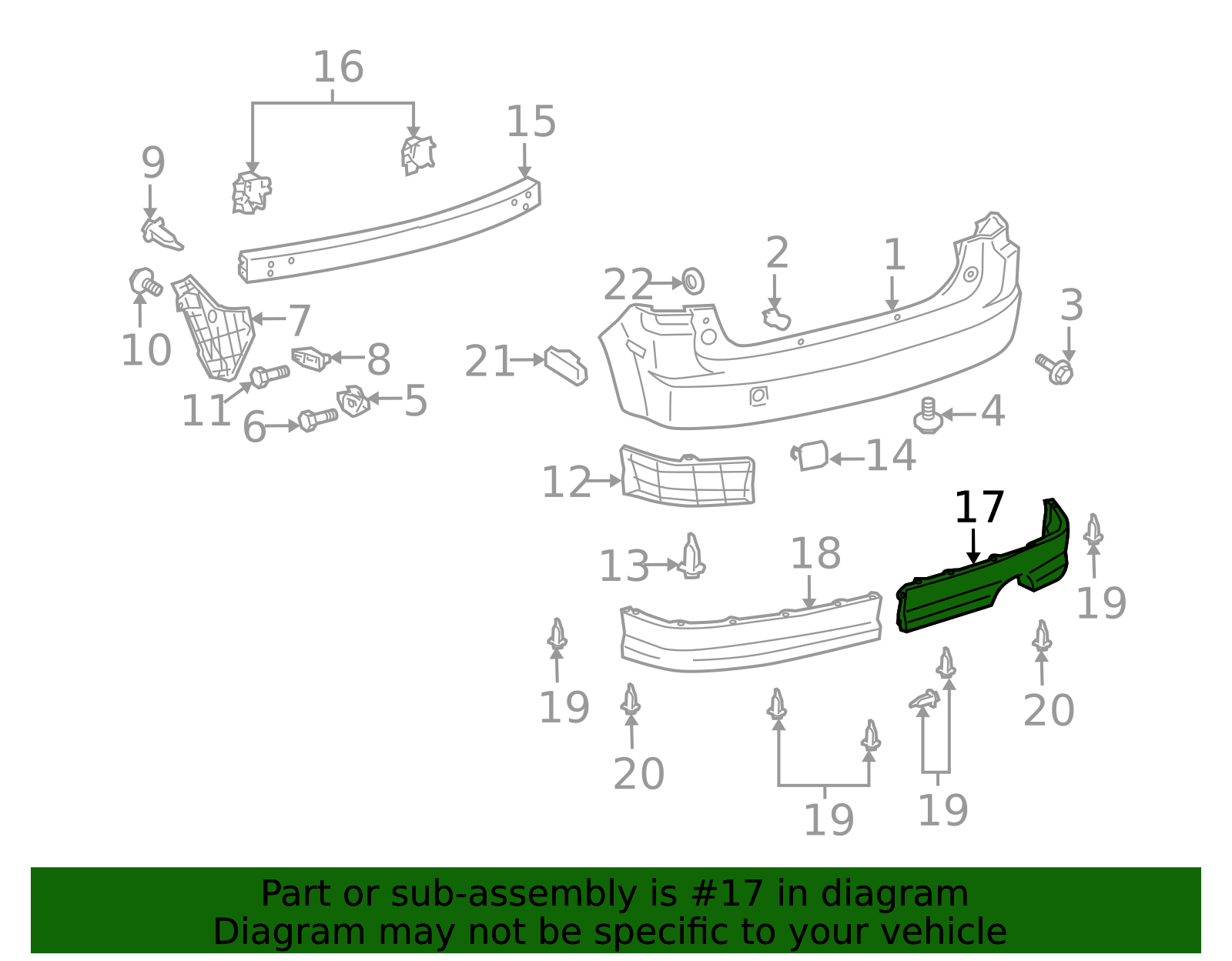 2004-2006 Scion xB Rear Spoiler 52161-52912 | Toyota Parts Express