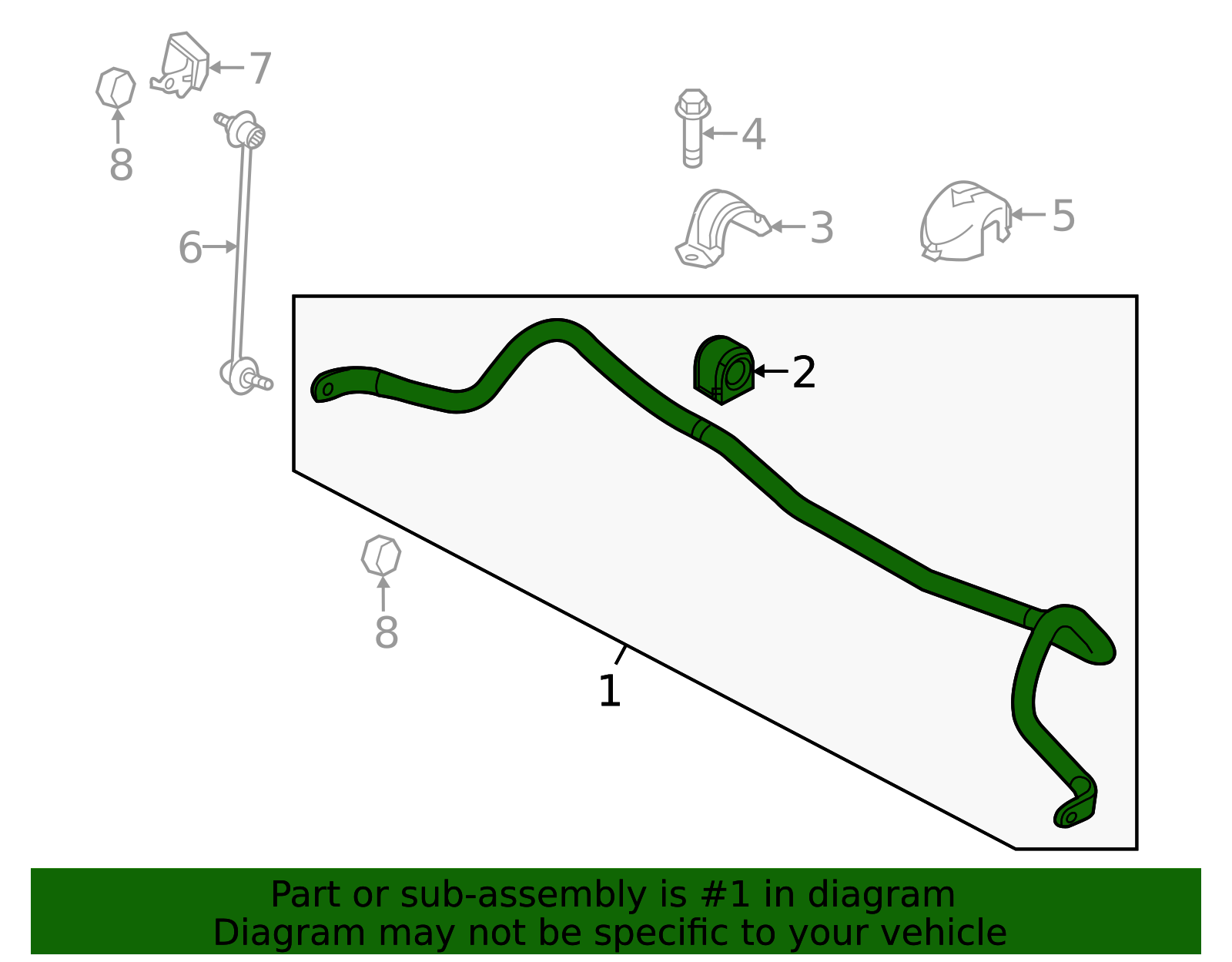 Mazda Suspension Stabilizer Bar - Ride Handling Control - Part #GBEF-34 ...