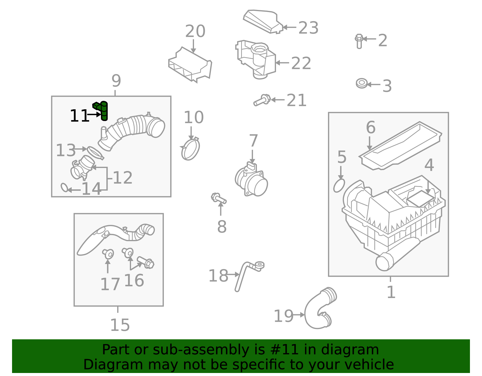 2009-2014 Volkswagen Engine Air Intake Hose Adapter 5N0-906-391 | VW ...