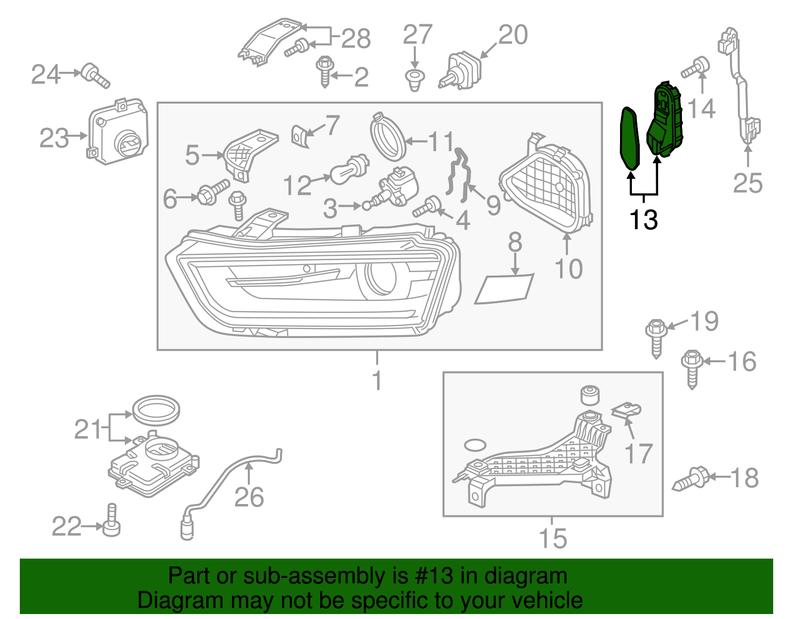 8U0-941-475-A - Led Unit 2015 Audi | Audi OEM Parts Guy