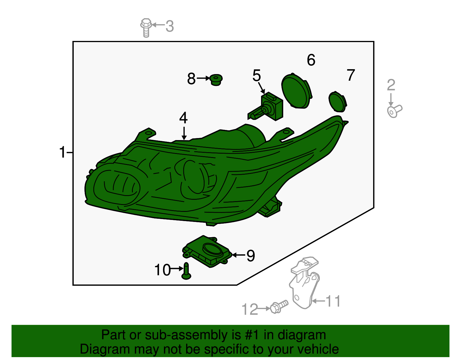 Genuine OEM Composite Assembly Part# LR057274 Fits 2014-2017 Land Rover ...