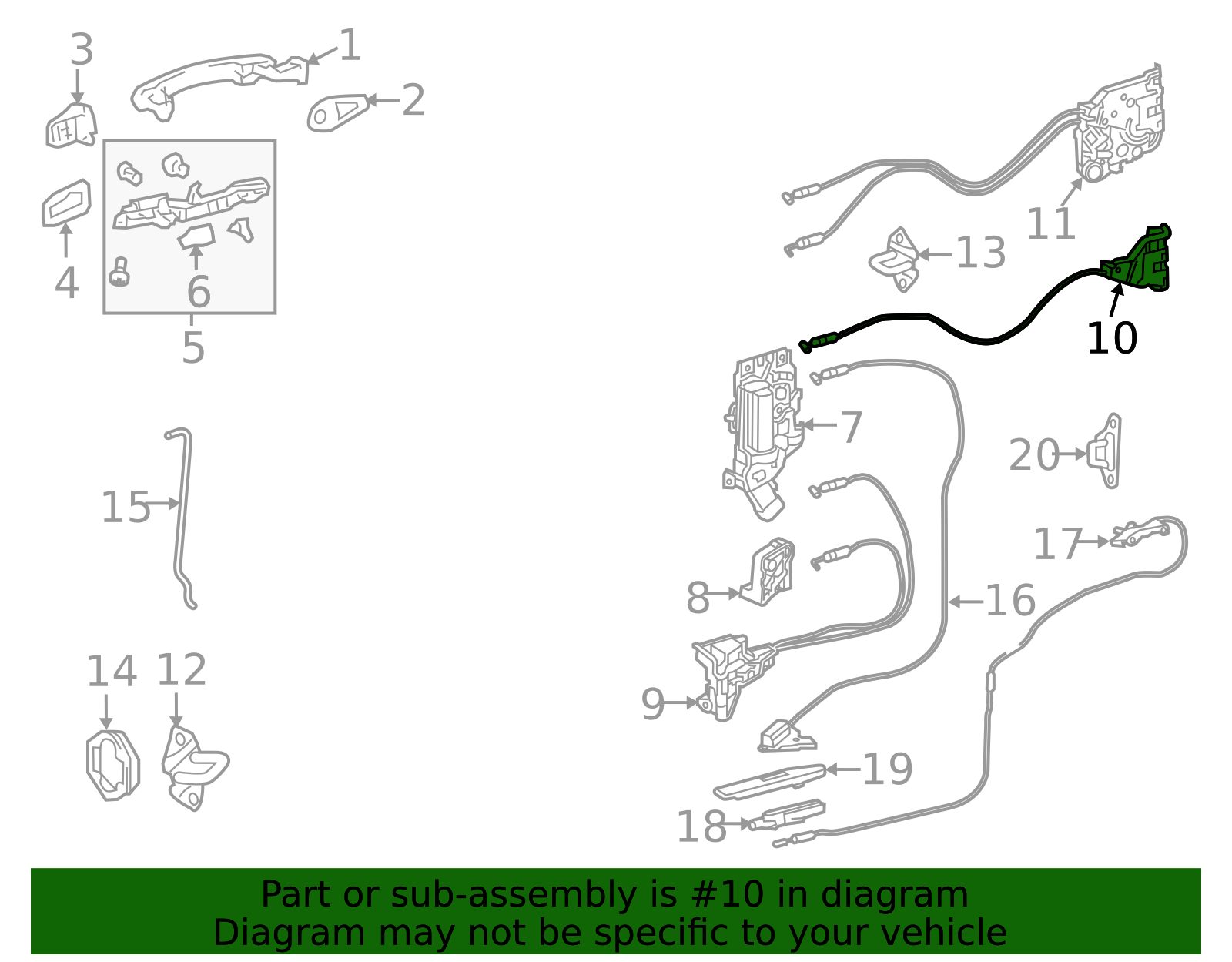Genuine Official Toyota Lock Actuator part# 69340-08040 for 2011-2019 ...