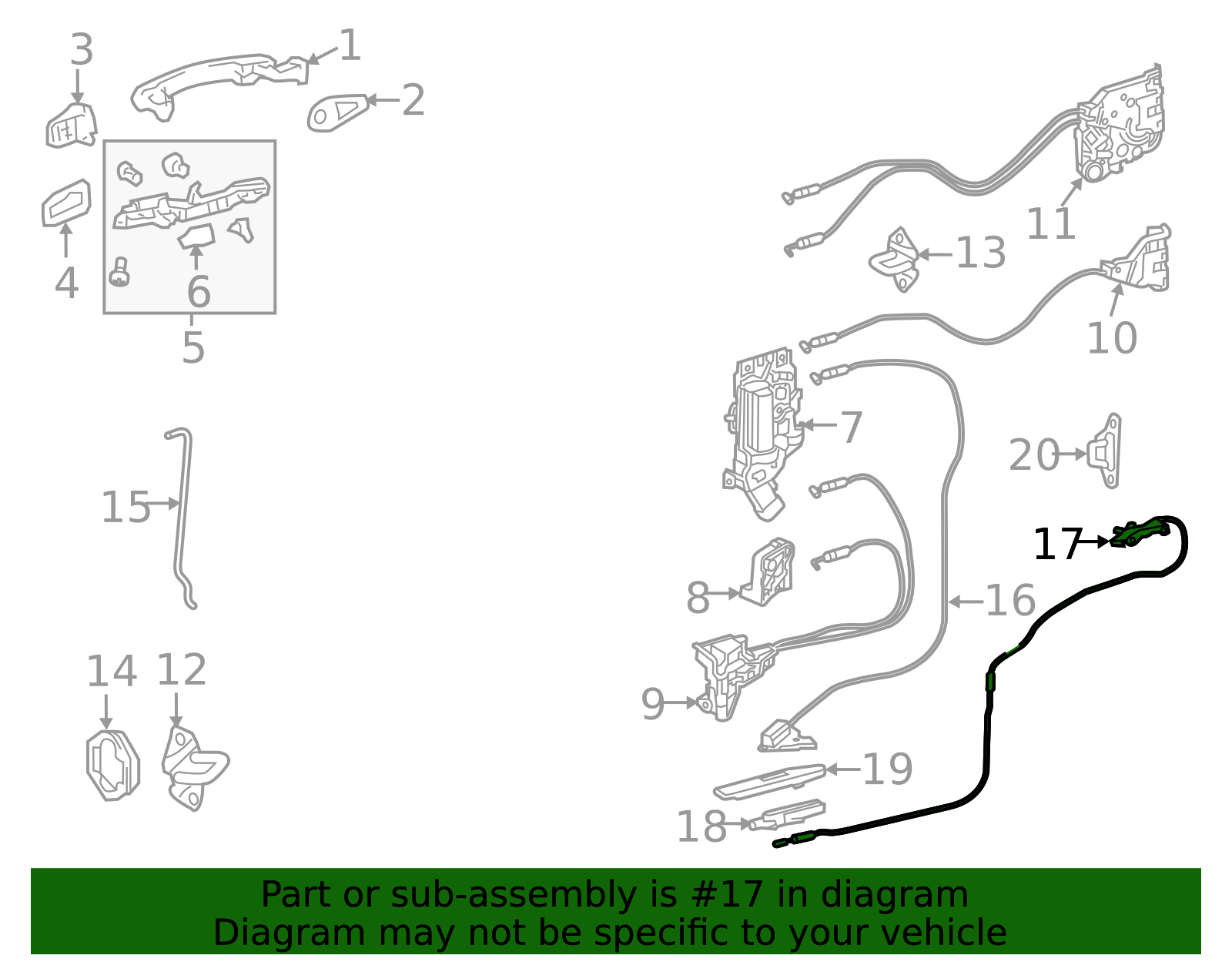 Genuine Official Toyota Sliding Door Lock Actuator Cable part# 69180 ...