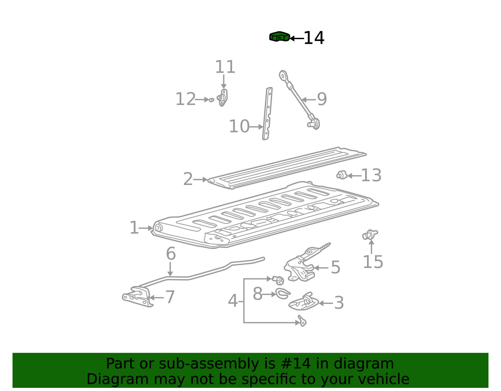 OEM NEW 99-16 Ford F250 F350 SD Left Right Tailgate Stop Bumper ...