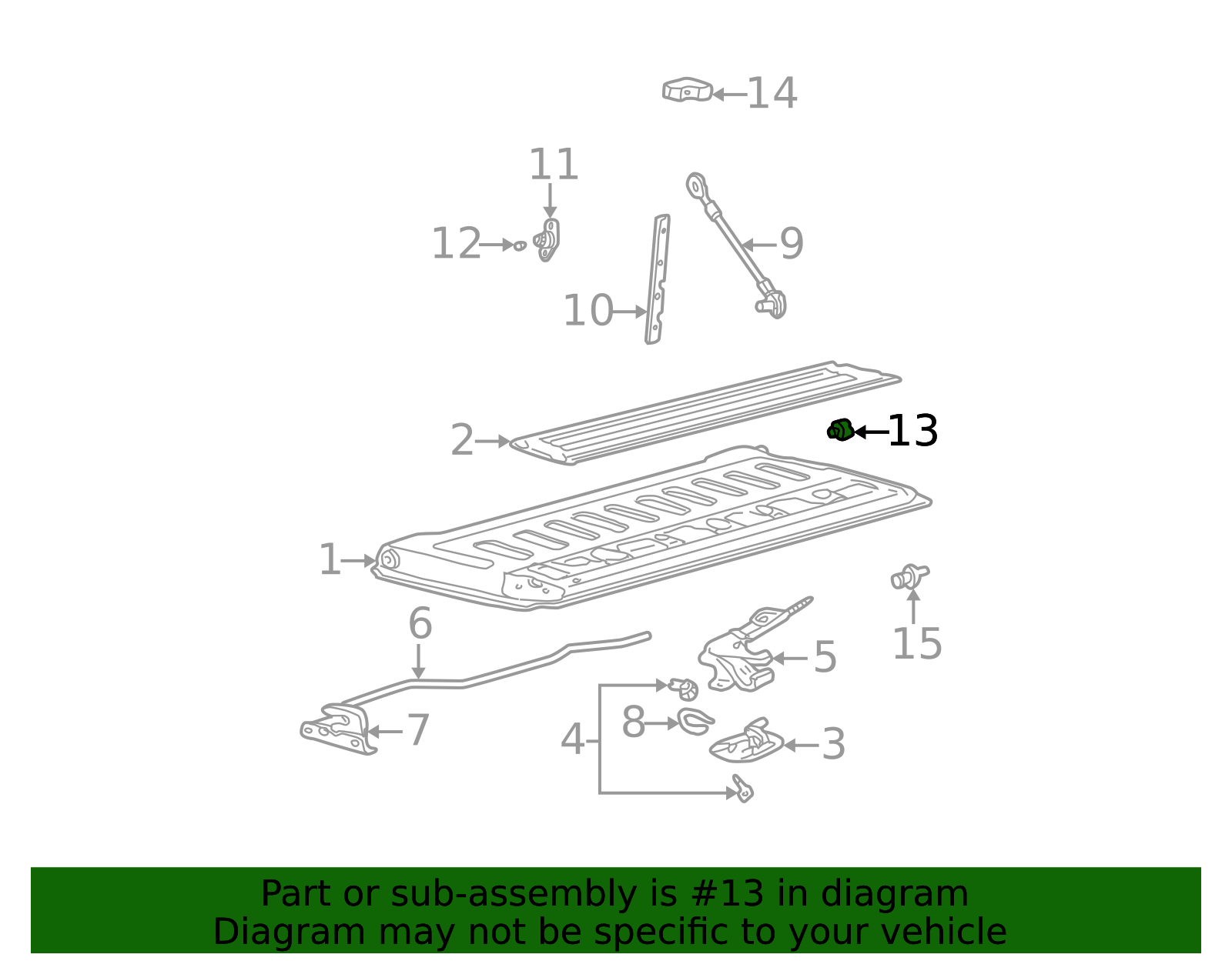 F6TZ-99430B23-AA - Tailgate Hinge Cover Ford Parts Direct