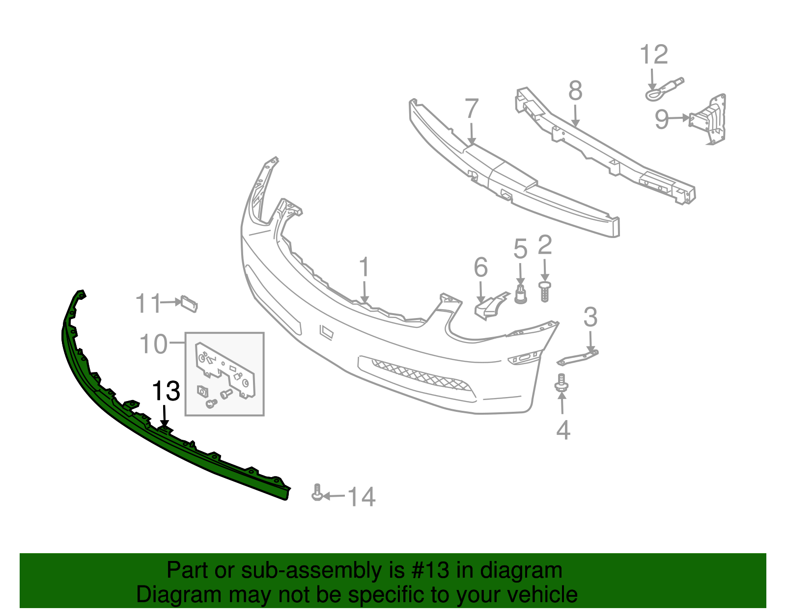 2003-2007 Infiniti G35 Front Spoiler 96015-AM800 | Infiniti of Nashua