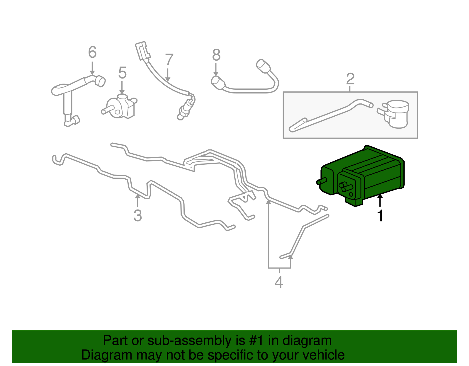 2007-2017 GM Vapor Canister without Vent Valve Solenoid 15136019 | Shop ...