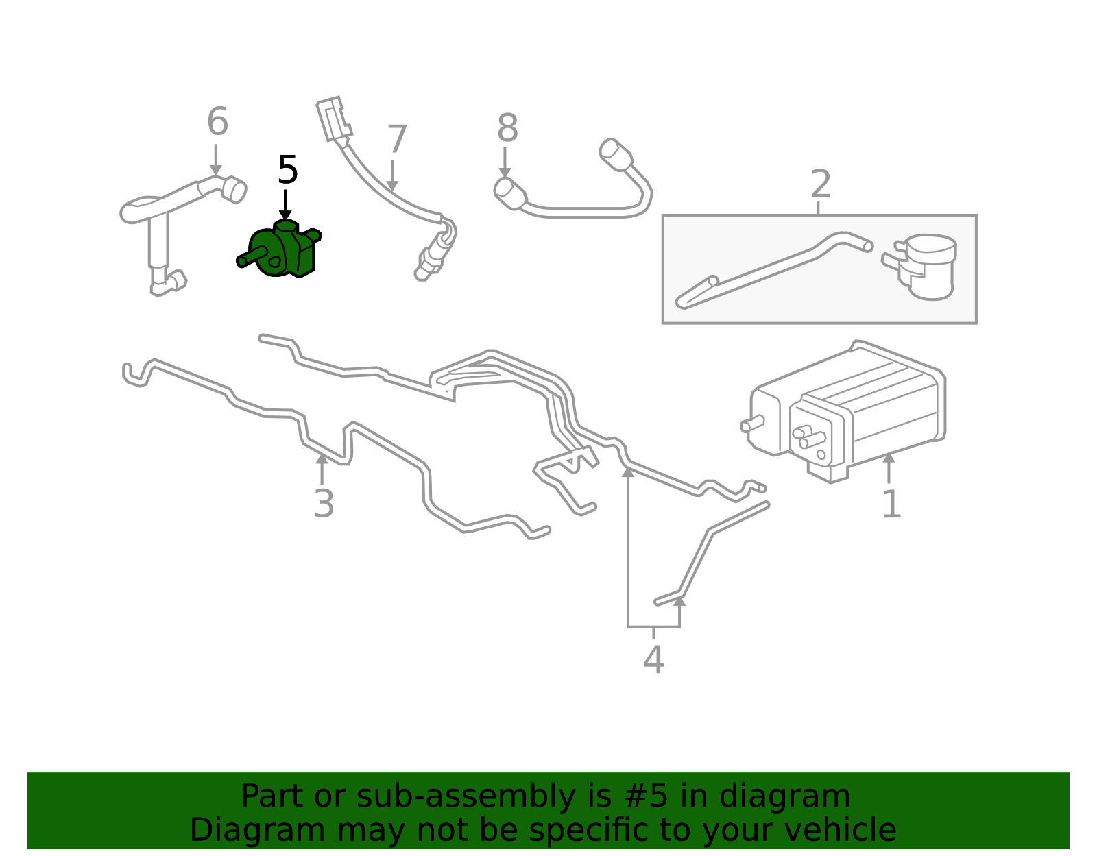 2009 2021 Gm Vapor Canister Purge Valve 12737252 Chevy Parts Pros