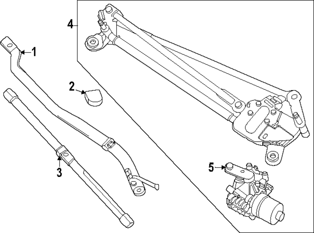 OEM Ford Wiper Linkage For 2024-2025 Lincoln Nautilus - Part No. R2TZ ...