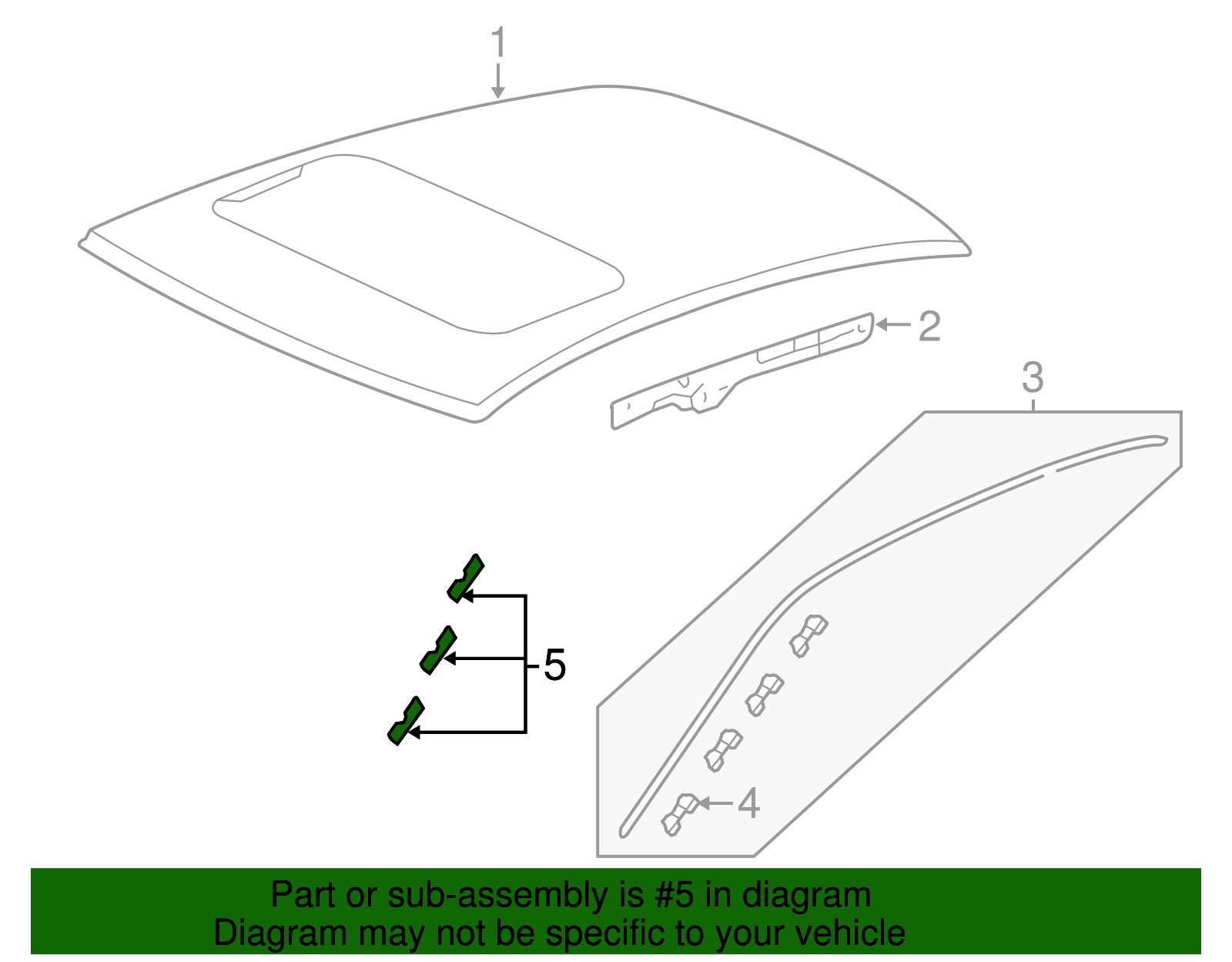 91570-TA0-305 - Clip A Front Windshield Side (Service) - 2013-2017 ...
