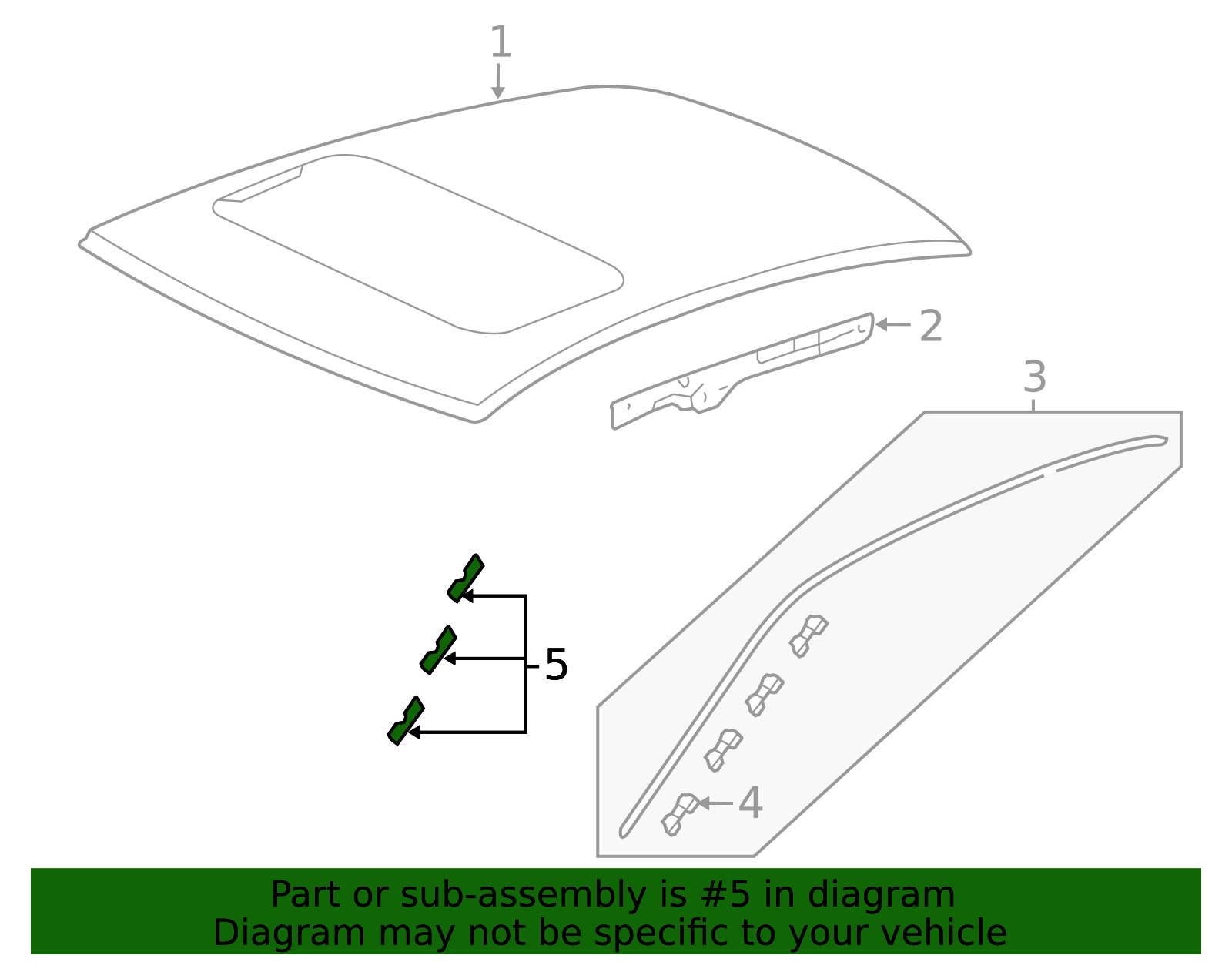 OEM 2003-2017 Honda Roof Molding Clip 91572-SDA-A01 | Honda Automotive ...