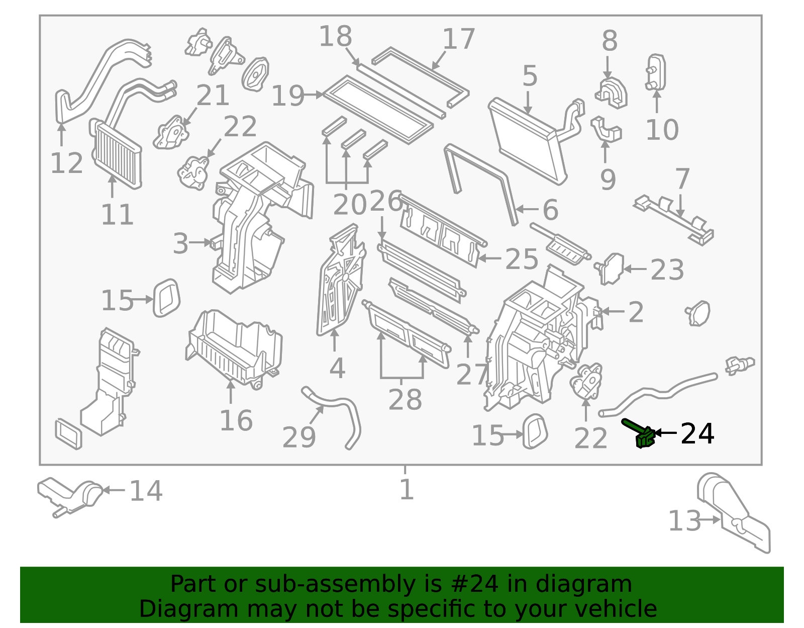 2014-2020 Kia HVAC Evaporator Temperature Switch 97614-3X000 ...
