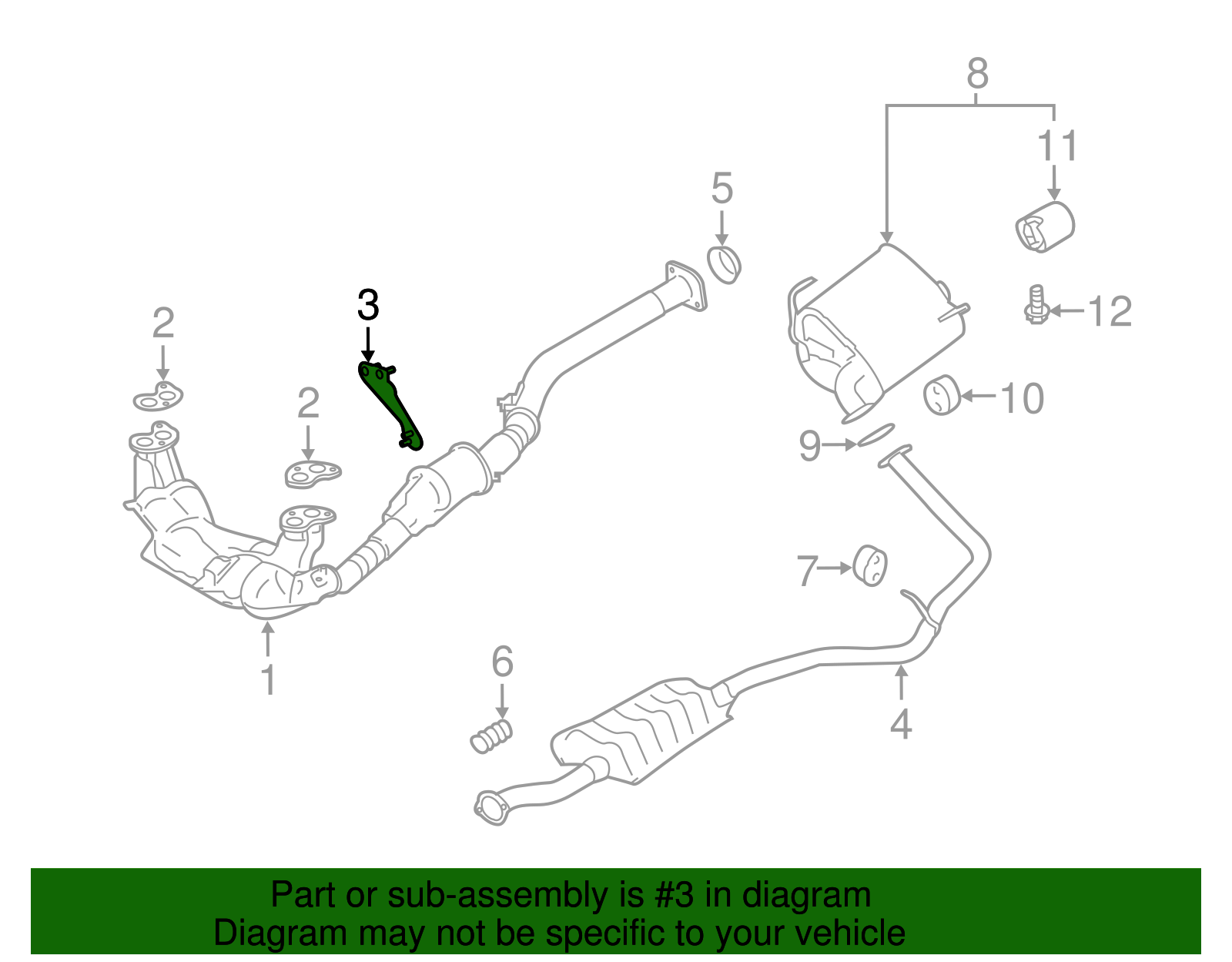 44521AA430 - Converter & Pipe Bracket 2017-2023 Subaru Impreza | Subaru ...