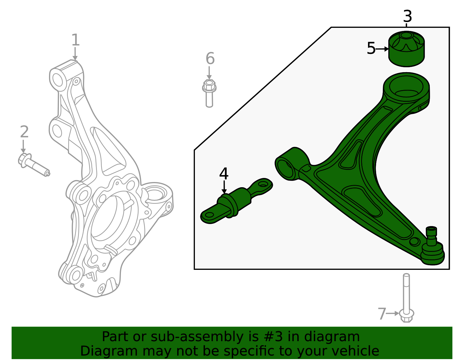 Hyundai - 54501-L1000 - Lower Control Arm - 2020-2025 Hyundai Sonata ...