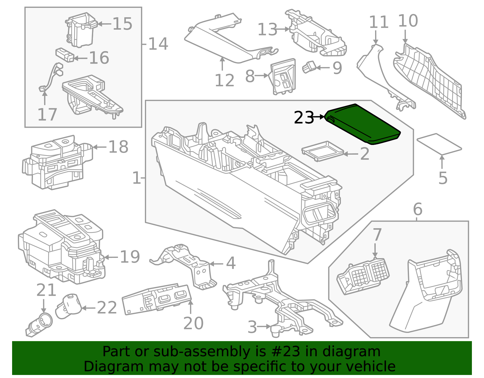 2025 Toyota Crown Signia Armrest 58920-30340-C1 | Toyota Parts Center
