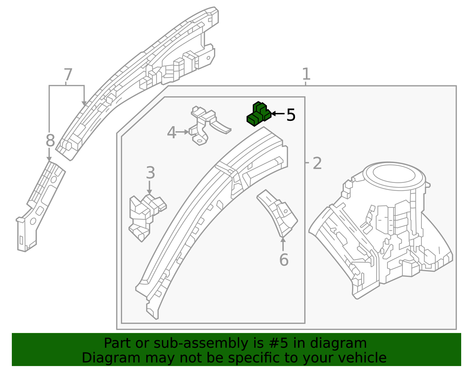 60669-3A0-A00ZZ - 2023-2025 Honda CR-V - Upper Rail Assembly Bracket ...