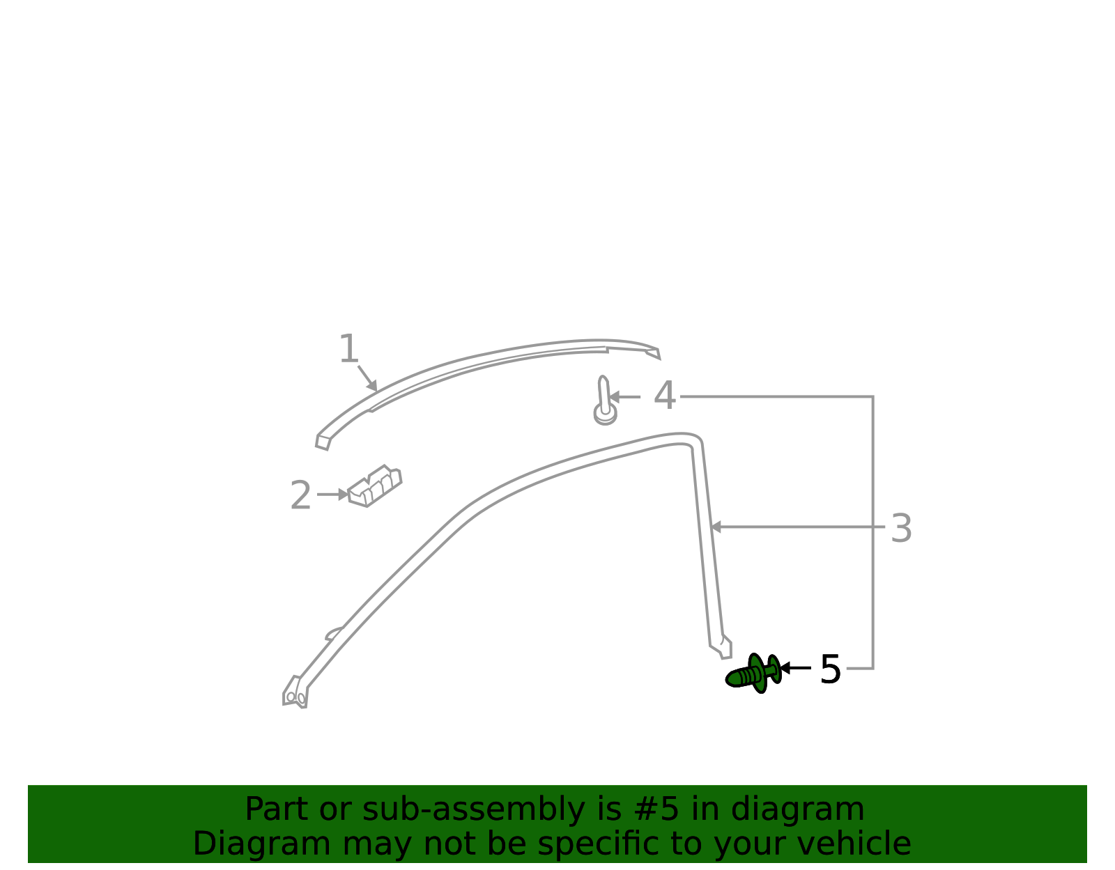 2000-2009 Toyota Door Weather-Strip Clip 67869-AA010 | OEM Parts Quick