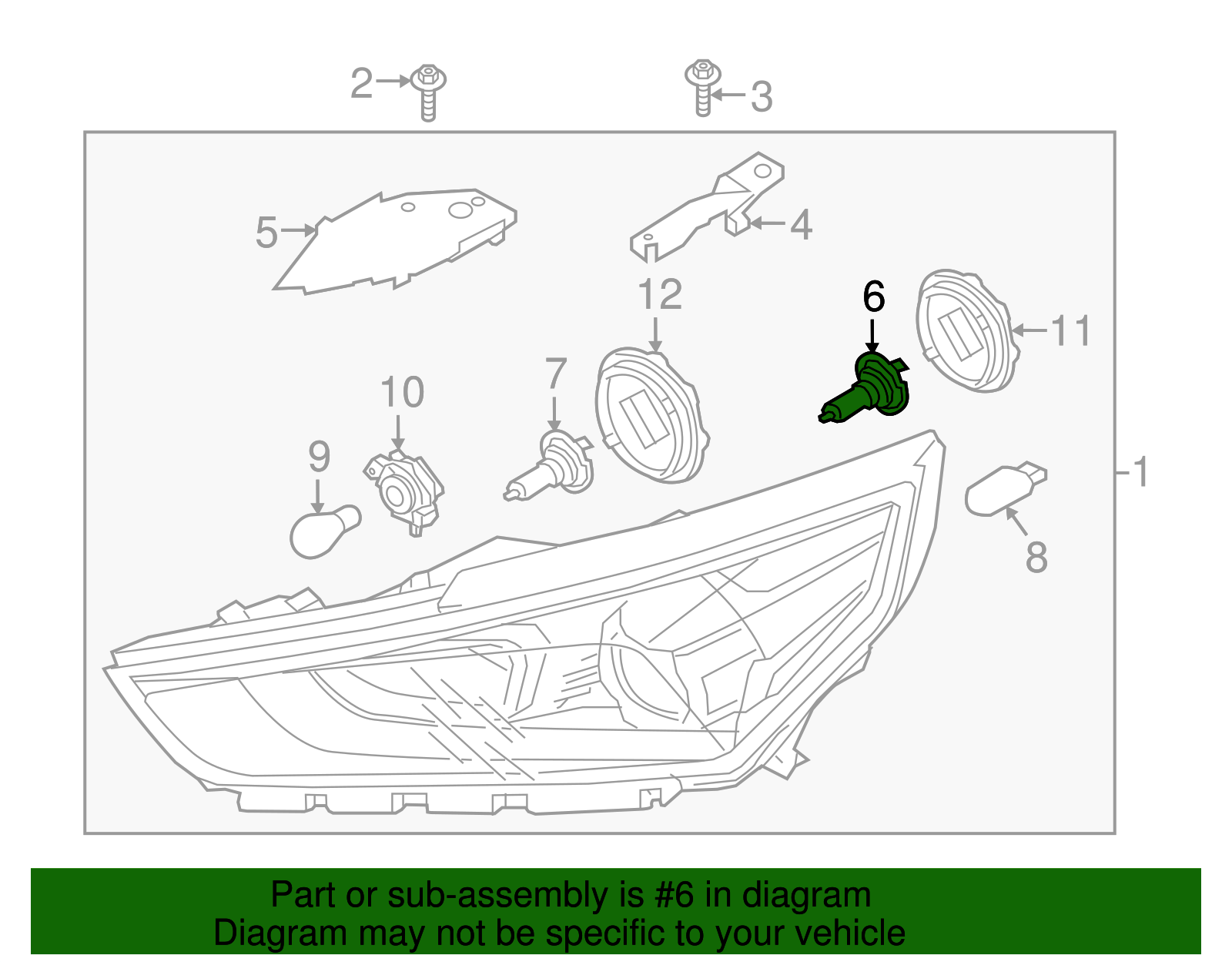 18647-55007-S - Low Beam Bulb - 2011-2021 Hyundai | Conicelli Hyundai