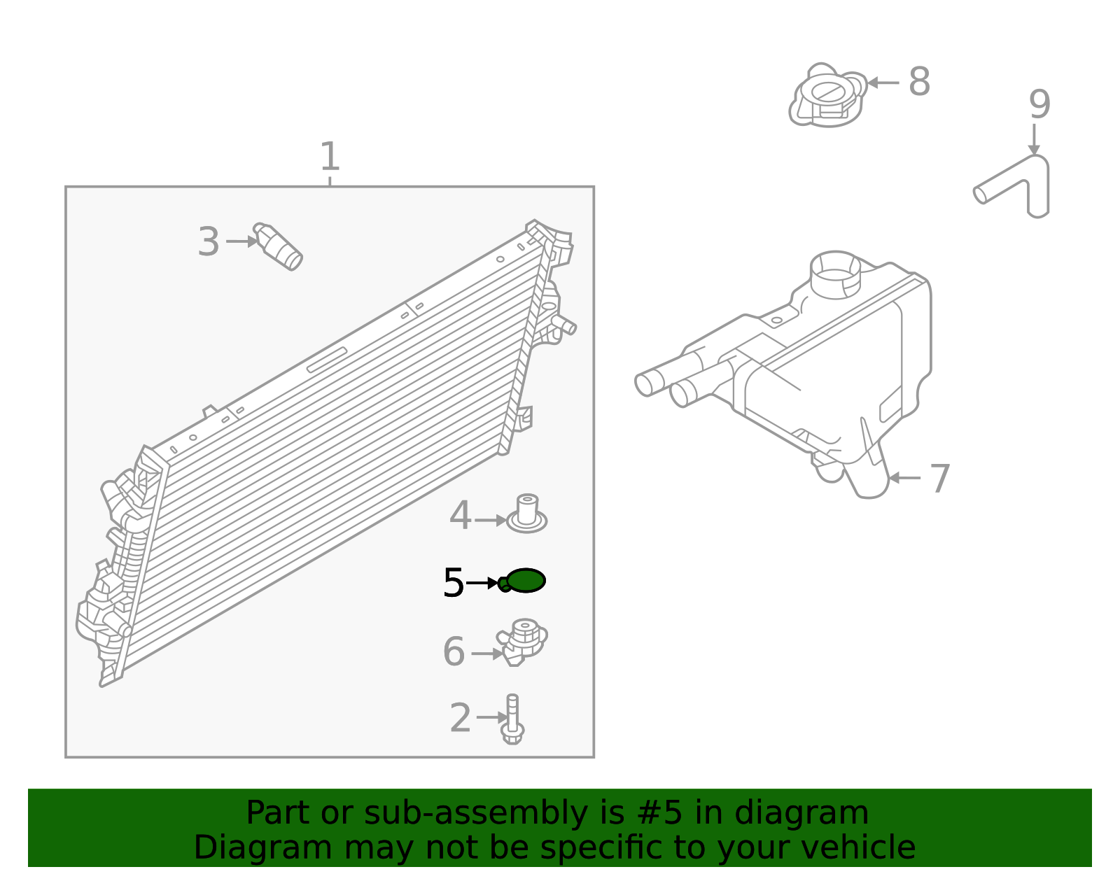 Ford Dealership 2011-2025 Ford Engine Coolant Thermostat O-Ring BC3Z ...