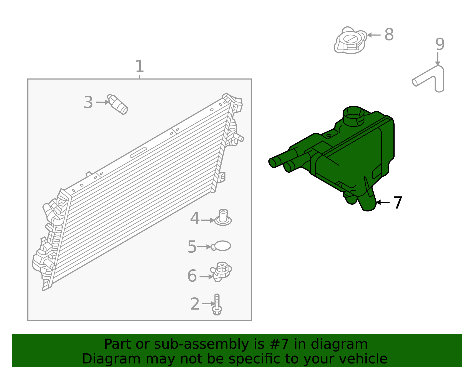 2011-2016 Ford | Engine Coolant Reservoir | BC3Z-8A080-AA | Walls' Ford ...