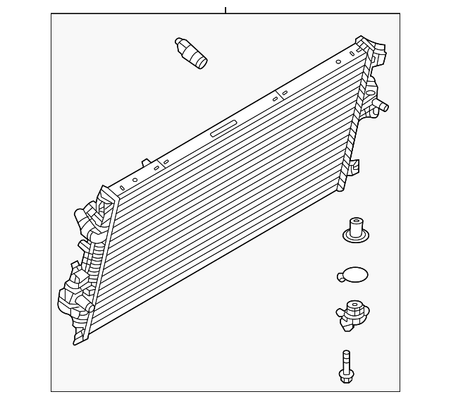BC3Z-8005-M - Auxiliary Radiator - 2011-2016 Ford | Lasco Auto Parts