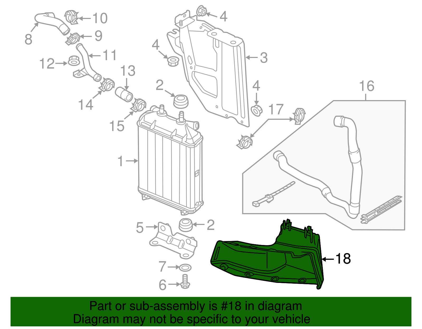 8T0-121-673 - Air Duct 2013-2015 Audi RS5 | Audi OEM Parts Guy