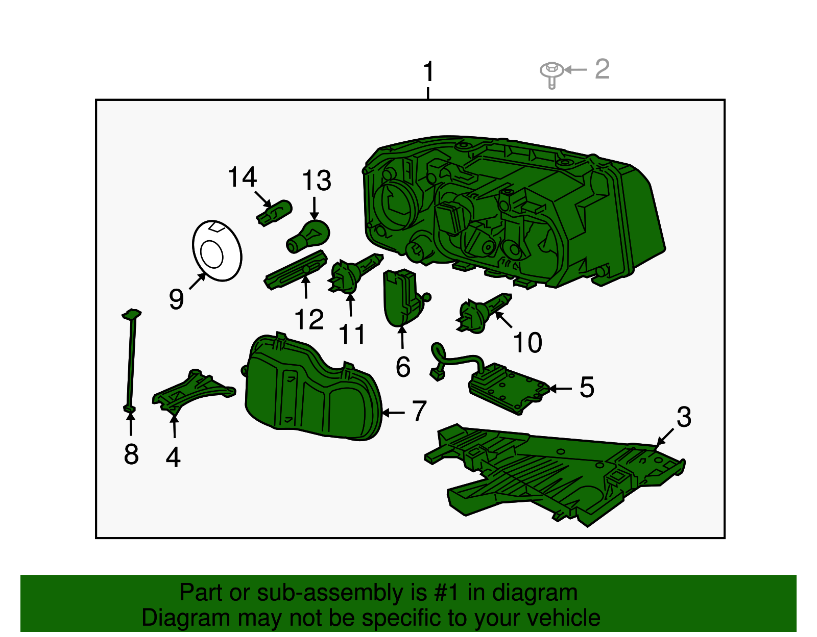 2008-2010 Land Rover LR2 Composite Assembly LR038212 | OEM Euro Parts