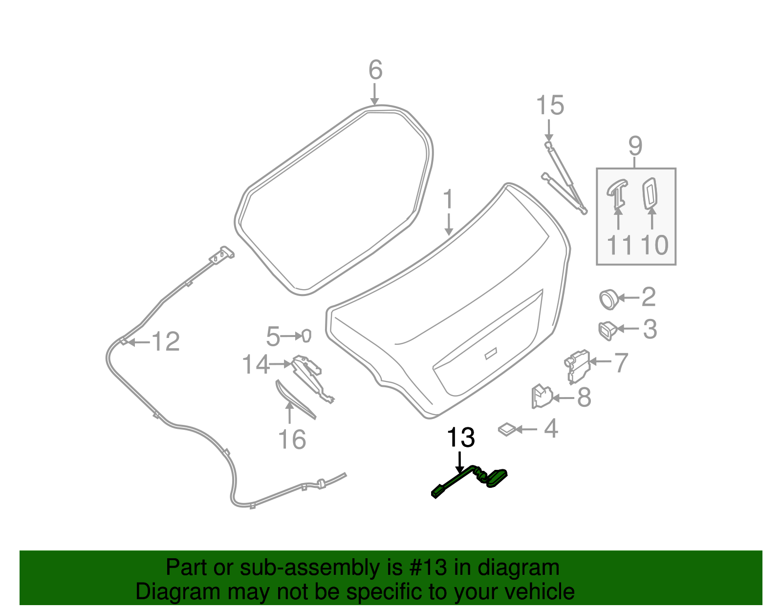 2009-2014 Nissan Maxima Trunk Lid Switch 25380-EG010 | Bill Kay Nissan ...