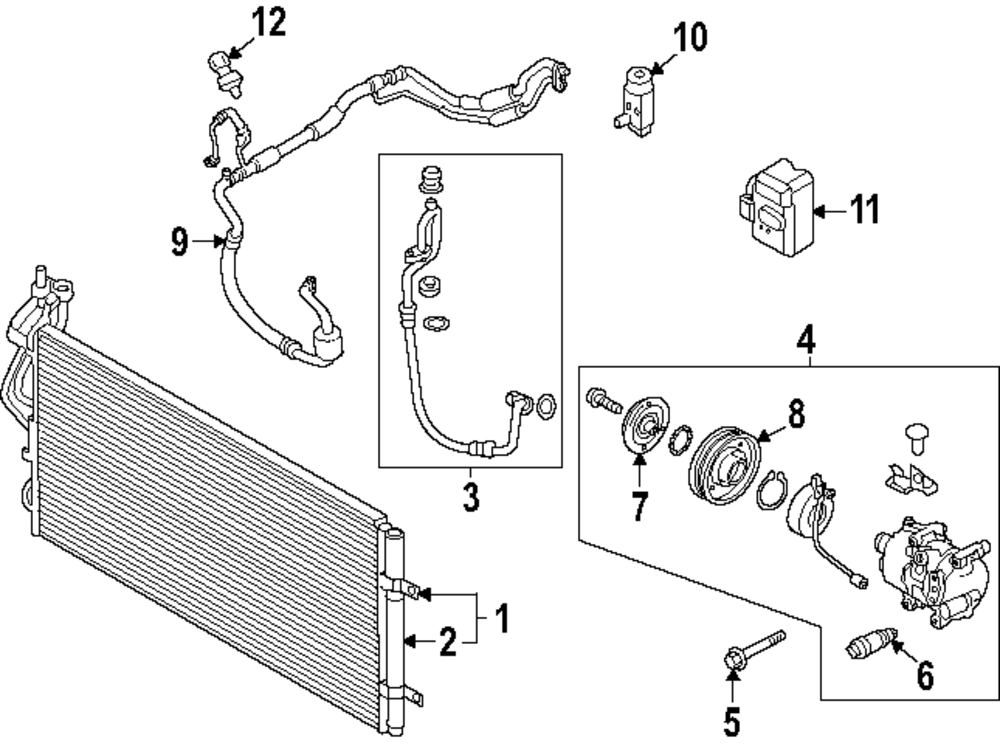 Hyundai - 97606-Q5700 - Condenser Assembly - 2024-2025 Hyundai Kona ...