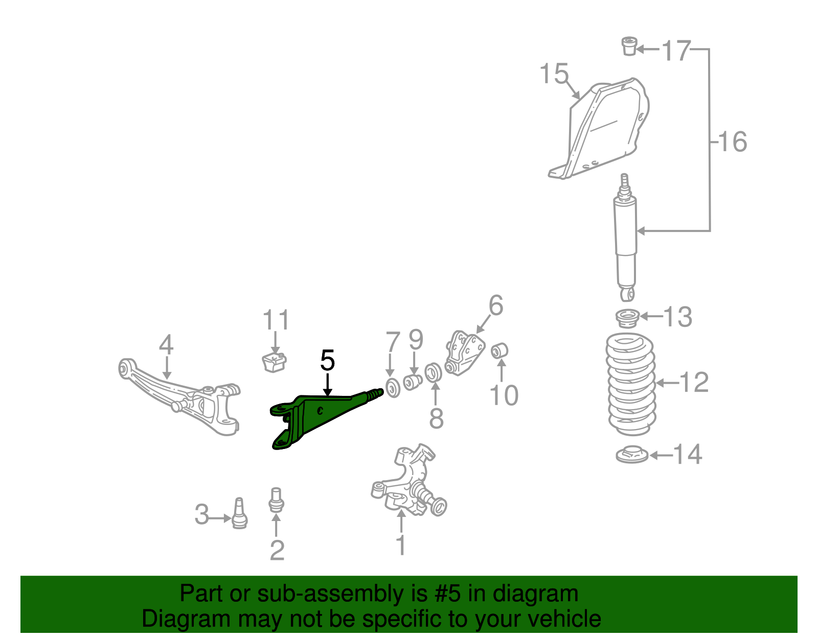XC2Z-3A360-AA - Radius Arm 1992-2007 Ford | Ford Parts Center