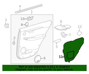 67842-78010 - High-Quality Door Water Deflector for 2015-2021 Lexus ...