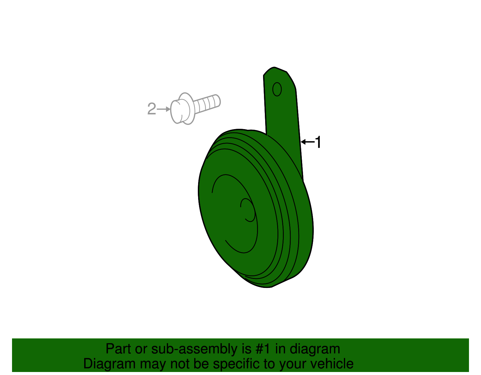 1990-2023 Toyota 1990-2023 Toyota - Low Note Horn 86520-68010 | Sparks Parts