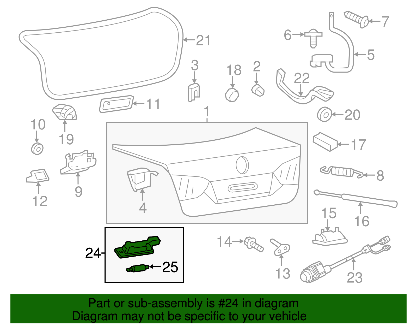 2004-2025 Volkswagen Luggage Lamp 3G0-947-101-A | OEM Parts Online