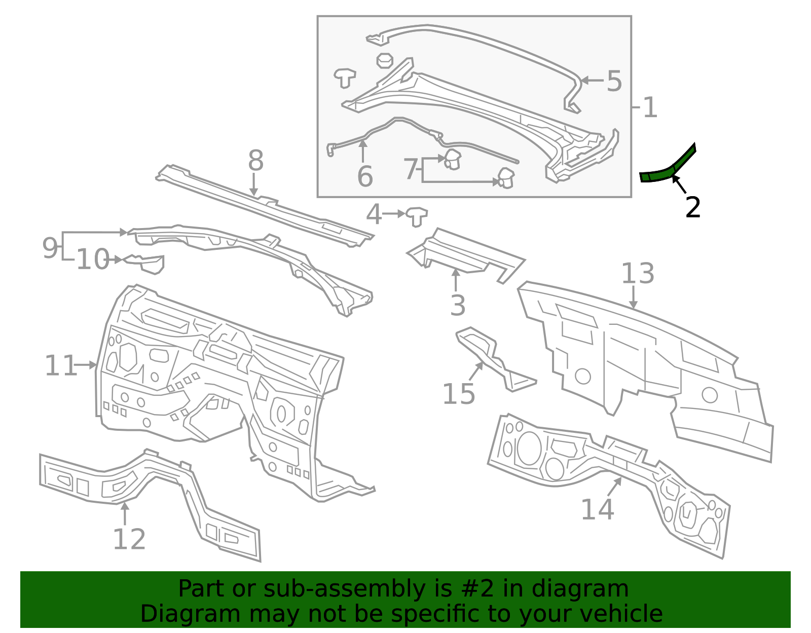 23487941 - 2013-2019 Cadillac ATS - Driver Side Air Inlet Grille Panel ...