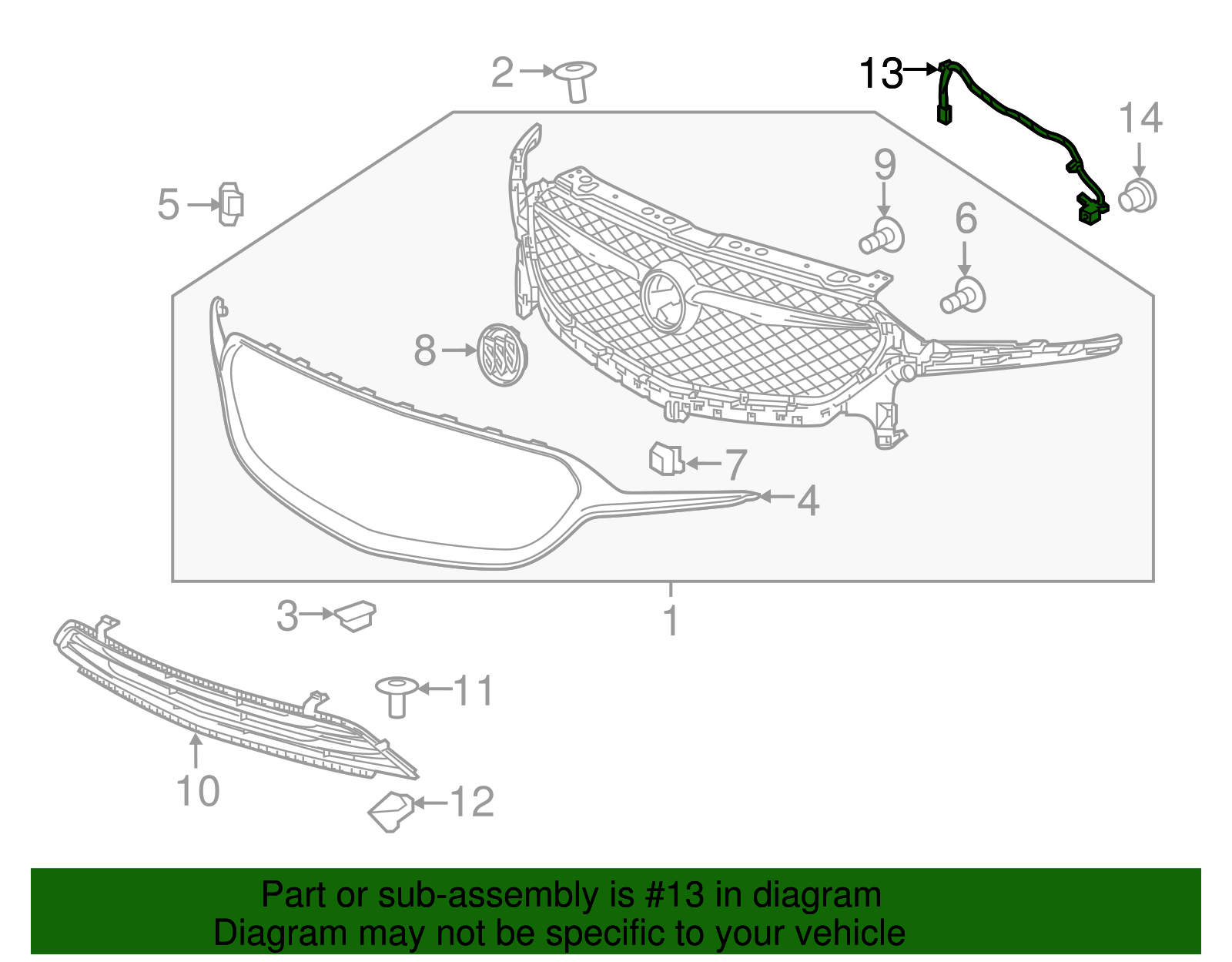 2020-2024 Buick Enclave Front View Driver Information Camera 84721334 ...