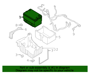 2023-2026 Ford Motorcraft Vehicle Battery BAGM-65-A | OEM Parts Online