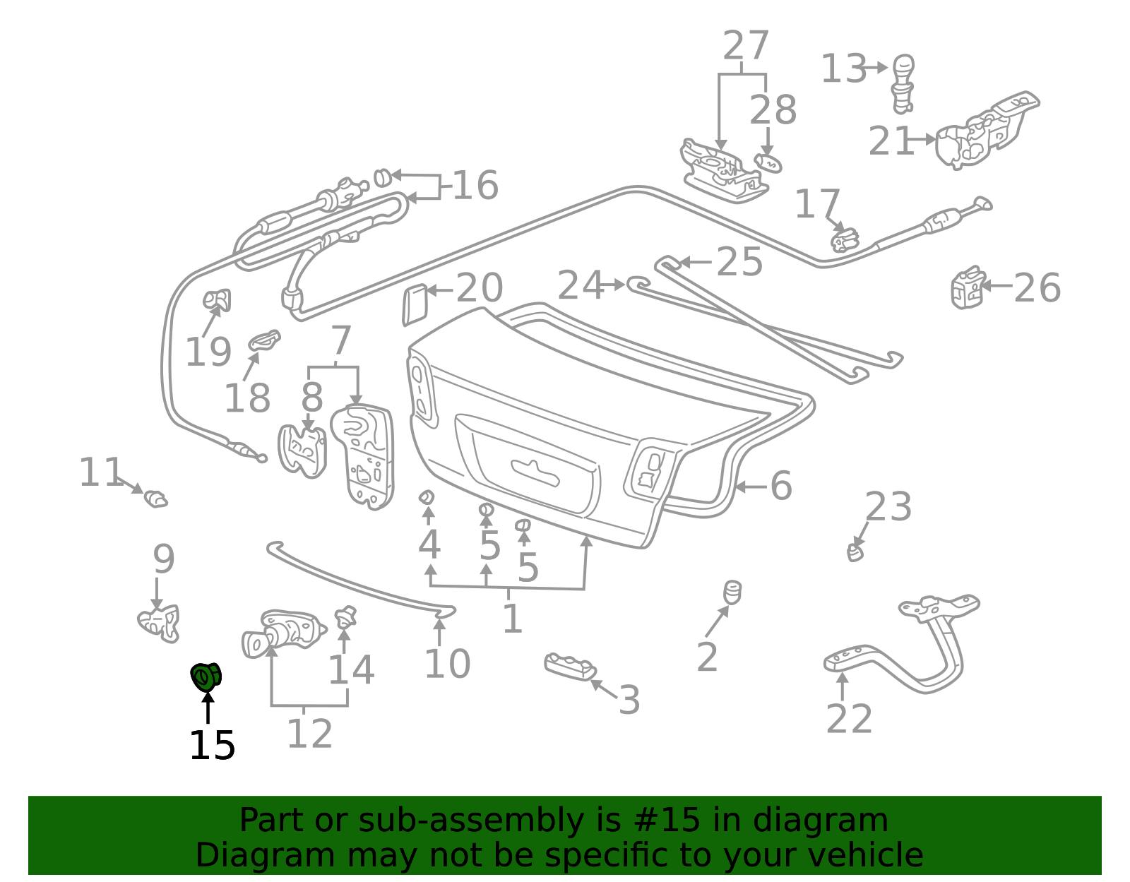 74815-SK8-000 - Cylinder & Keys Grommet 1992-2012 Honda | Honda Parts ...