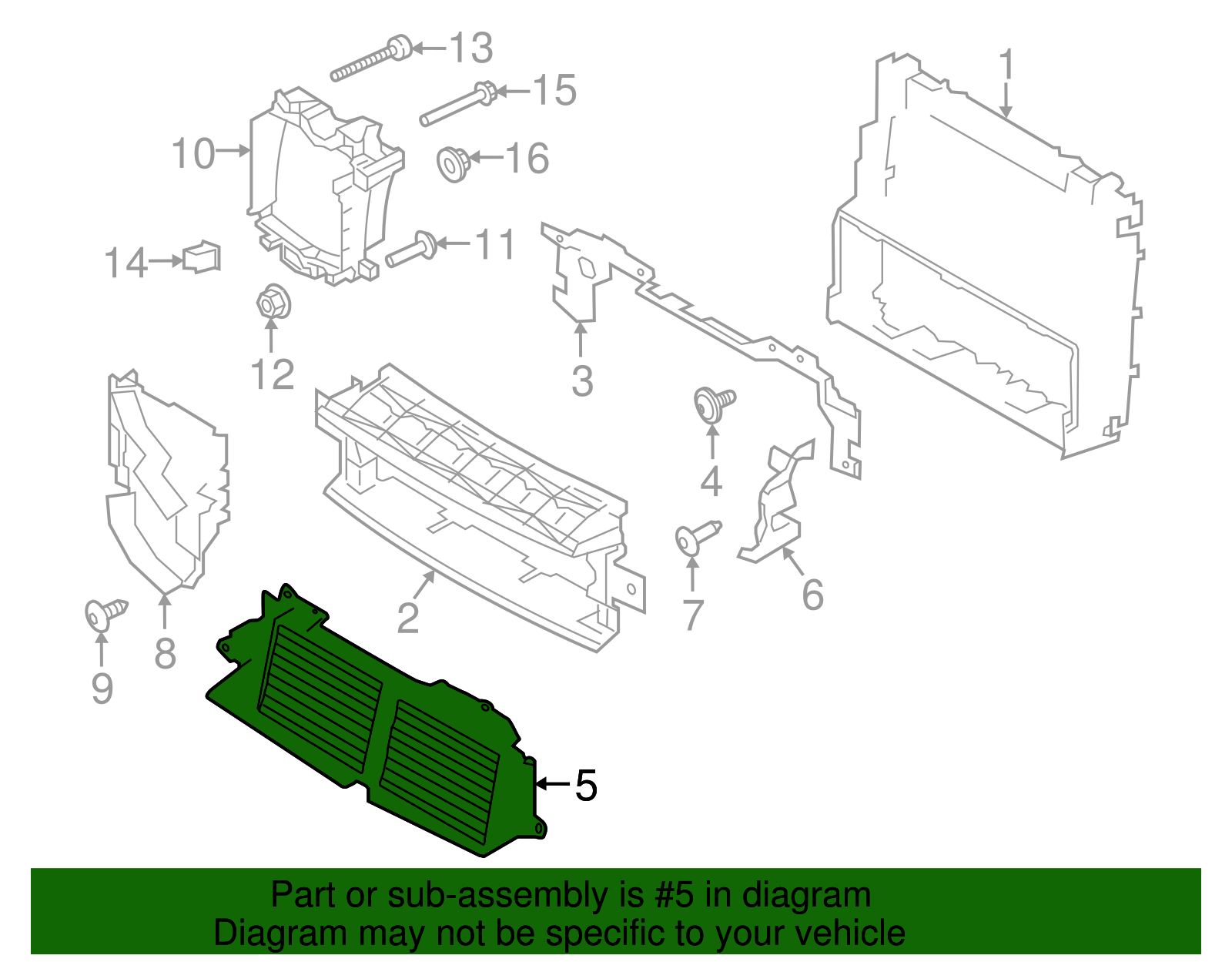 Genuine OEM Radiator Shutter Assembly Part# LR102691 Fits 2014-2022 ...
