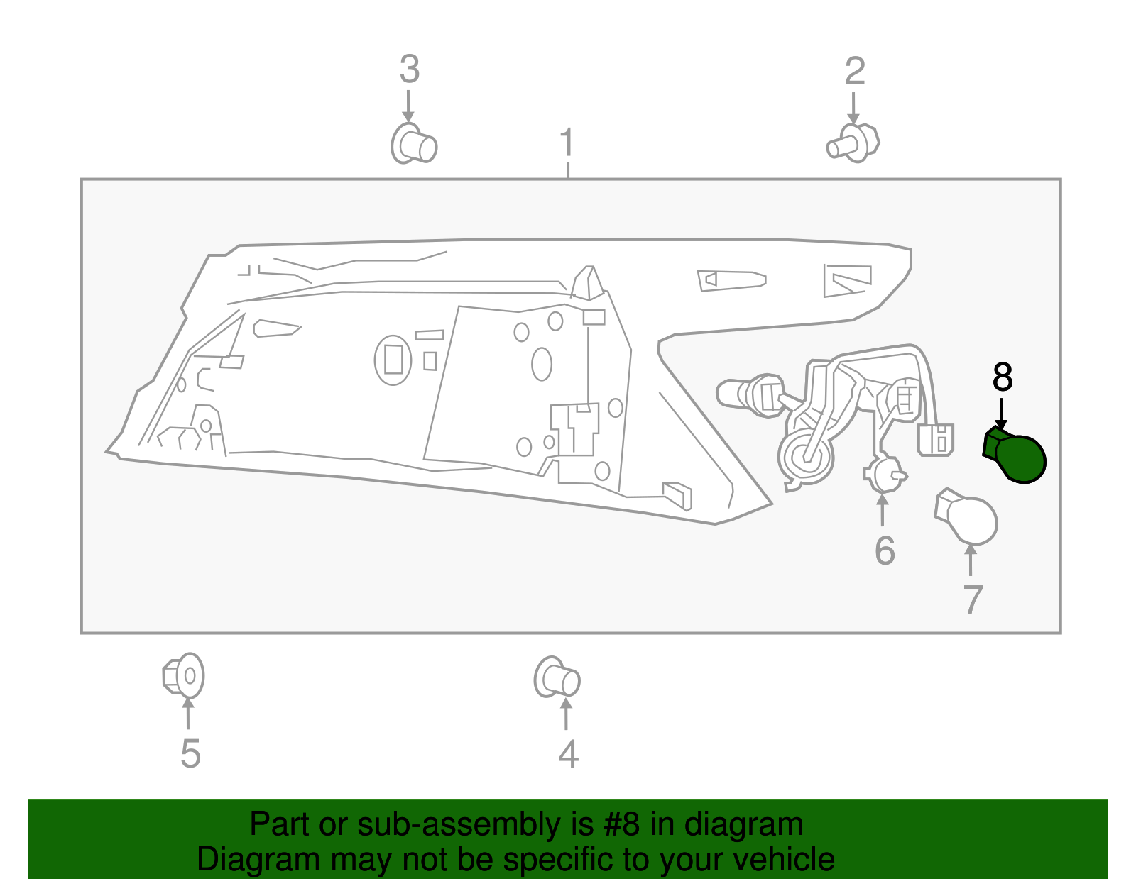 2016-2018 Nissan Maxima Signal Lamp Bulb 26261-9B91C | Hoffman Nissan Parts