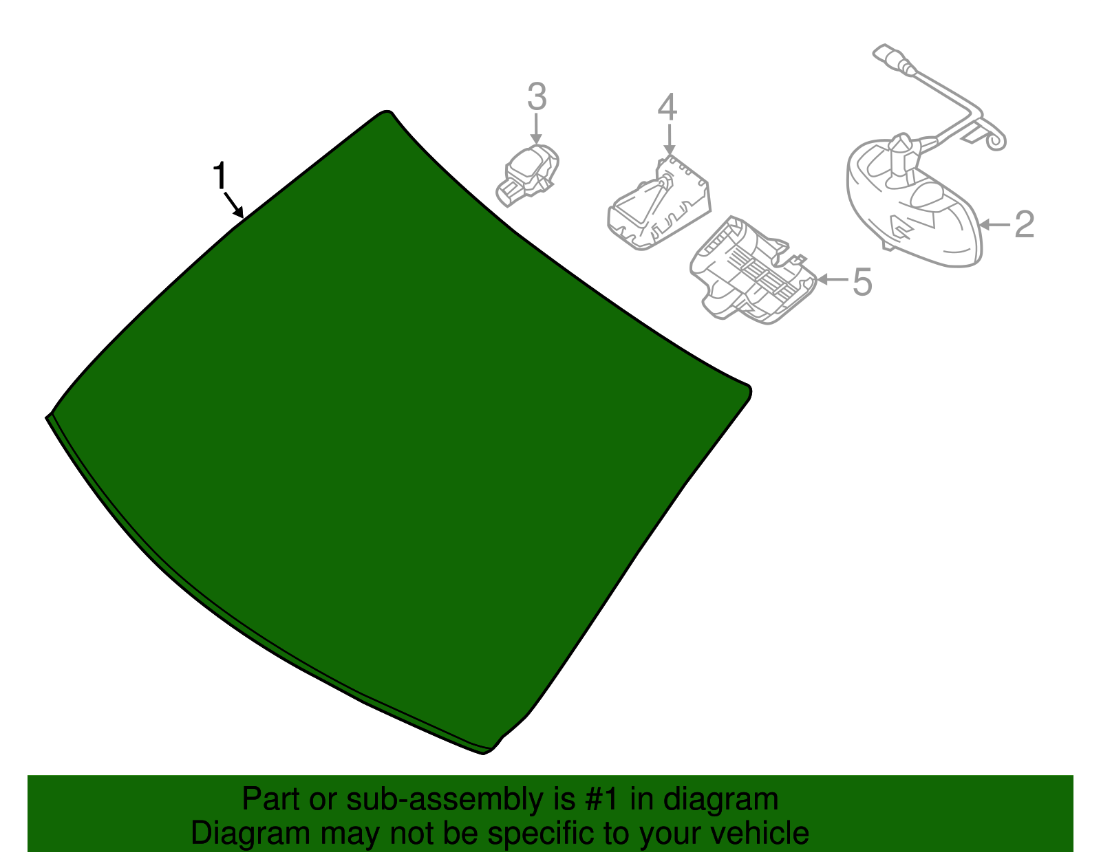 Genuine OEM Windshield | 253-670-25-02-64 | Fits Select 2021-2022 ...