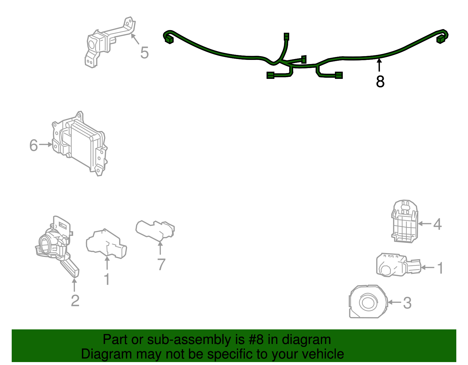 2021-2024 Toyota Camry Harness 82114-06360 | Toyota Parts Center