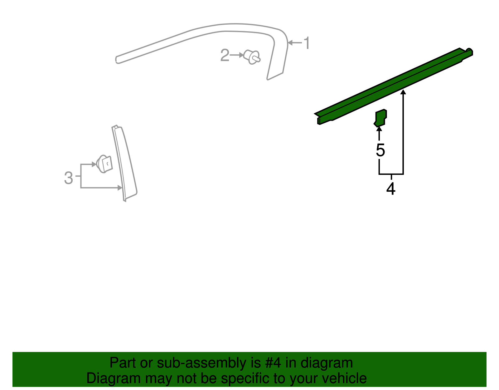 OEM 2013-2017 Honda Accord Belt Molding 72950-T2A-A01 | Honda ...