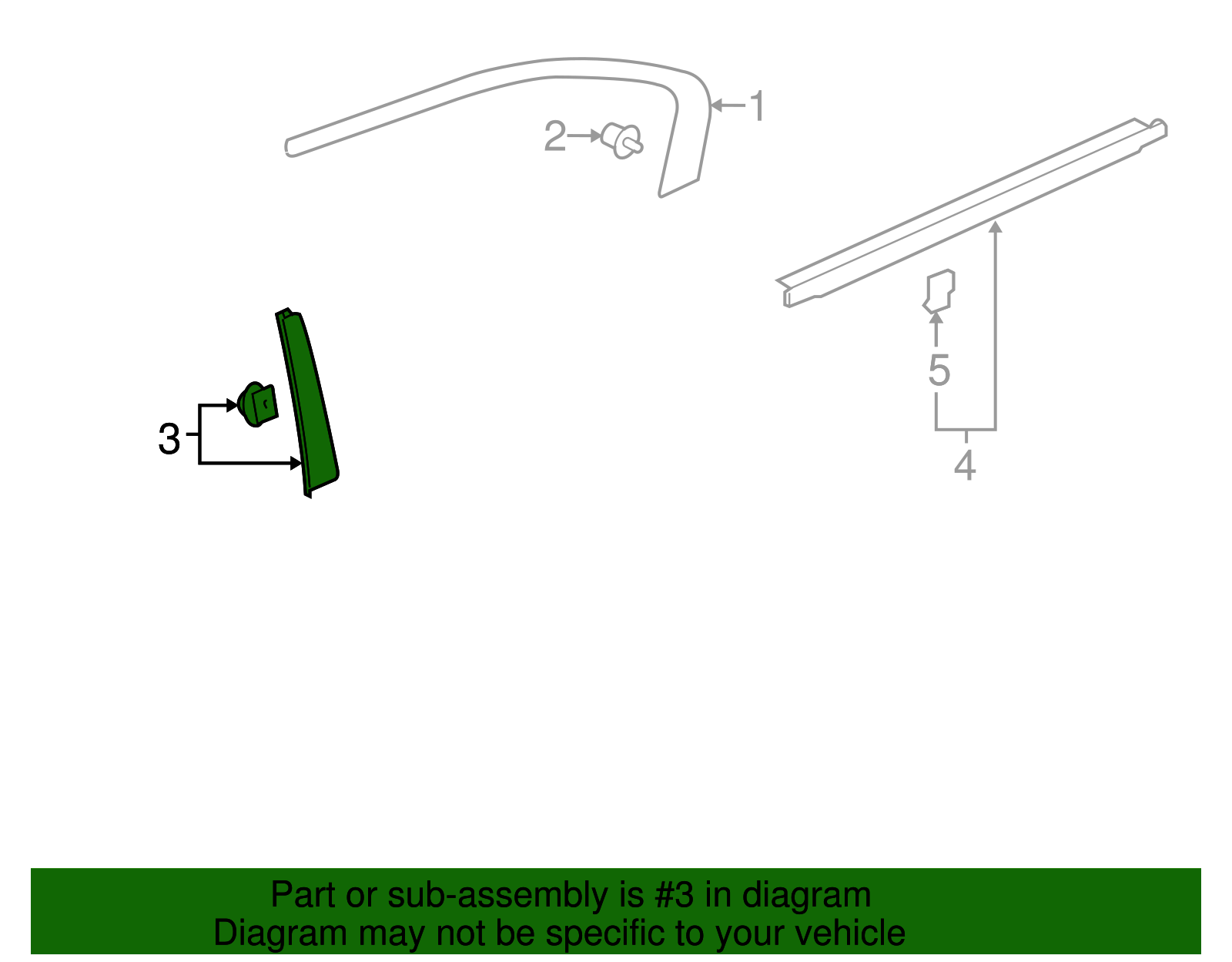 2013-2017 Honda Accord 13'-17' HONDA ACCORD LH Rear Door Center Pillar ...